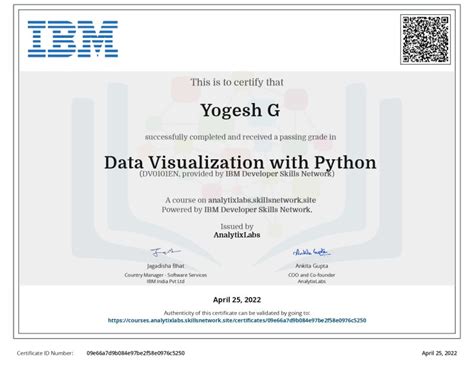 Ibmdatascience Datavisualization Ibm Python Analytixlabs Yogesh