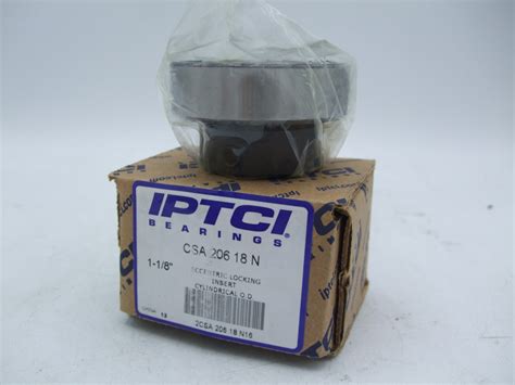 Set Of 2 Iptci Bearings Csa 206 18n 1 1 8 Eccentric Locking Insert