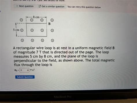 Solved You Can Retry This Question Below A Rectangular Wire