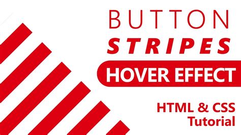 button stripes hover effect css html tutorial youtube
