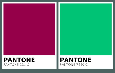 Color PANTONE 221 C Vs PANTONE 7480 C Side By Side