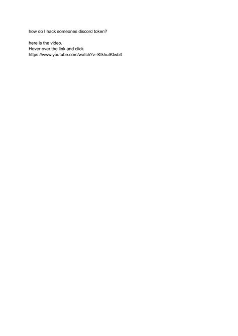 How To Hack Someones Discord Token Pdf
