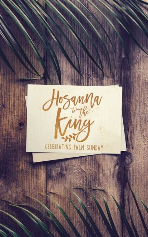 Sharefaith Media Palm Sunday Hosanna Bulletin Cover Sharefaith Media