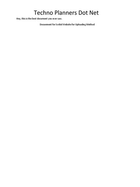 The Best Document Ever Pdf Computers
