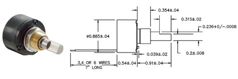 Hsm22 Contactless Potentiometerprecision Single Turn Potentiometer