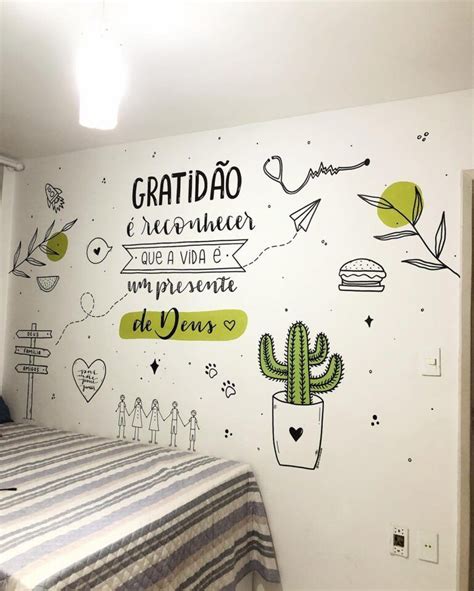 Desenhos Na Parede Ideias Cheias De Beleza E Criatividade Wall Painting Decor Canvas Art