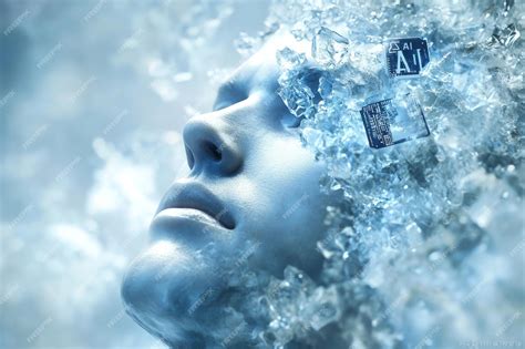 Neural Mesh Neurocircuitry Quantum Synapse Neurointegration And Cerebromorphic Icy Ai Face With