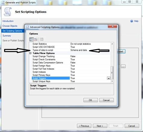 In Sql Server 2008 R2 Script Data Missing On Script Wizard Stack Overflow