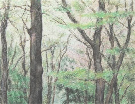 絵画作品紹介武蔵野風景 絵画木工芸 大田幸作