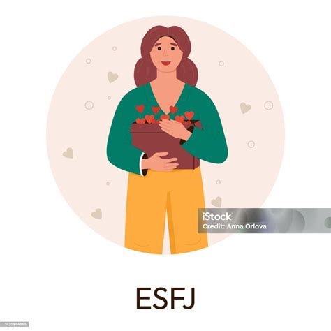Mbti 사람 유형 개념 소시오닉 Mbti 성격 테스트 플랫 벡터 일러스트 레이 션 개념에 대한 스톡 벡터 아트 및 기타 이미지