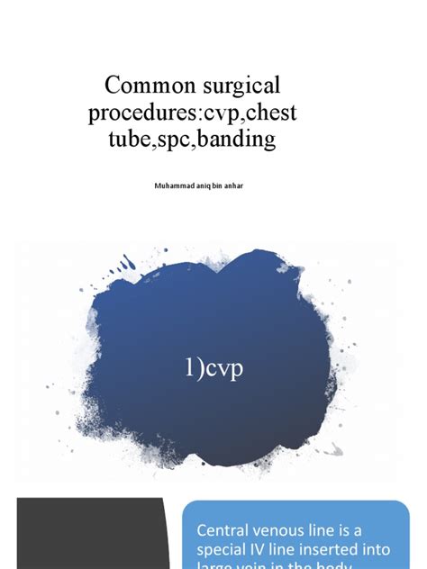 Common Surgical Procedures Pdf Intravenous Therapy Medical