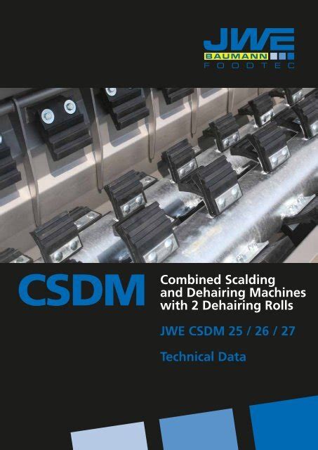 Technical Data Csdm Jwe Baumann Gmbh