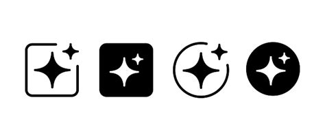 Ai 생성 아이콘 인공 지능 기호입니다 앱 웹 사이트 및 인터페이스를 위한 벡터 요소 돋보기 광학 기기에 대한 스톡 벡터 아트