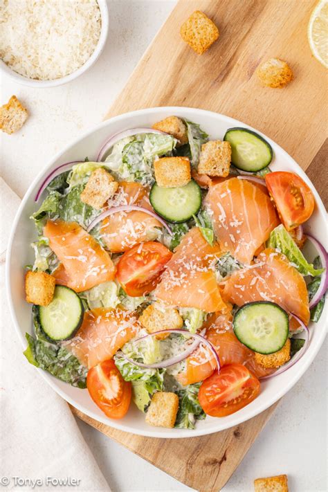 Smoked Salmon Caesar Salad The Midwest Kitchen Blog
