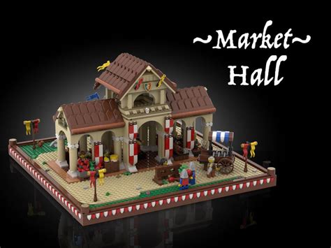Lego Moc Market Hall Medieval Village Diorama By Mikeybrickalloti