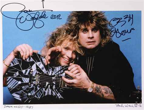 Charitybuzz Zakk Wylde And Ozzy Osbourne 1987 Limited Edition