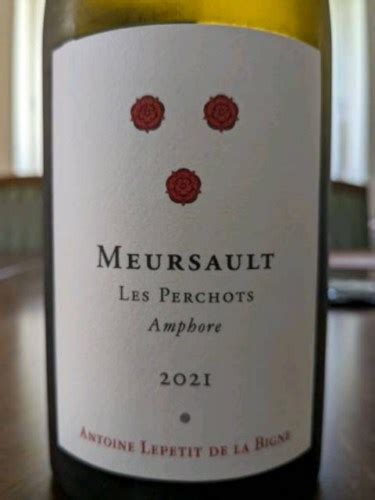 La Pierre Ronde Antoine Lepetit De La Bigne Meursault Les Perchots Amphore Vivino US