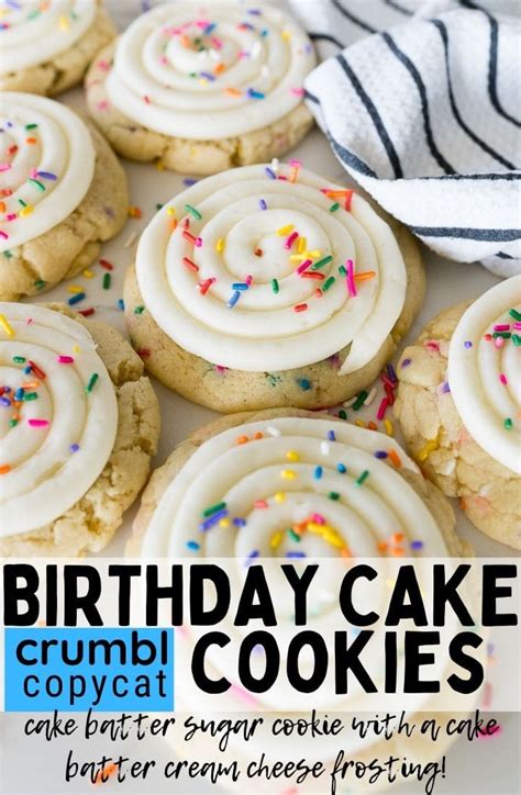 Crumbl Birthday Cake Cookie Recipe Artofit