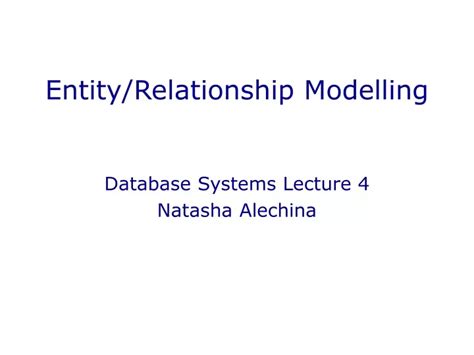 Ppt Entityrelationship Modelling Powerpoint Presentation Free