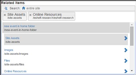 Adding Related Items To A Content Item Enfold Systems Inc