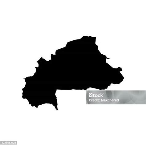布吉納法索地圖剪影國家 非洲 地圖 插圖 向量 非洲孤立在白色背景向量圖形及更多世界地圖圖片 世界地圖 全球性 具有特定質地 Istock