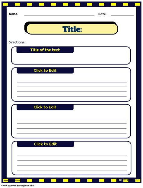 Theme Worksheets Analyze Literature With Storyboard That