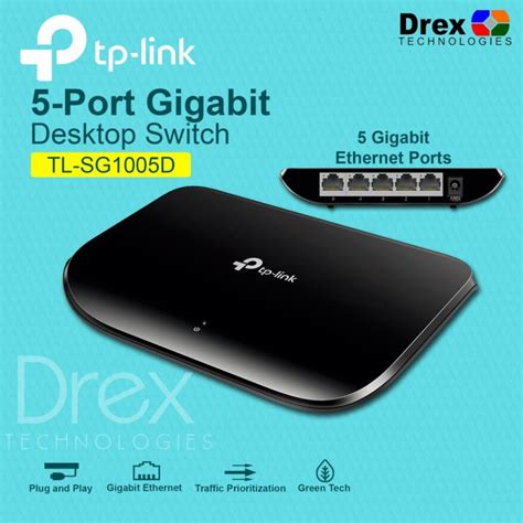 Tp Link Tl Sg D Port Gigabit Desktop Switch Hub Mbps Ethernet Network Switch