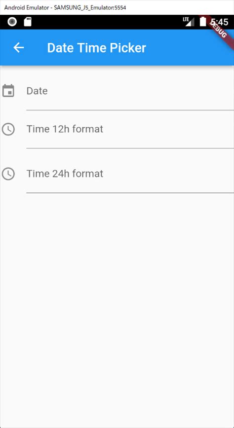Flutter Date And Time Picker Without Additional Dependencies