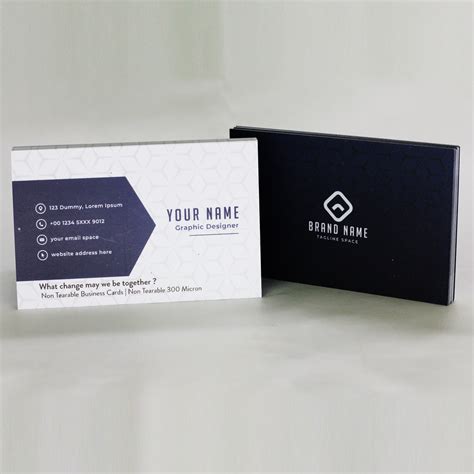 Upload Design Non Tearable Business Cards Sharp Digitals Private