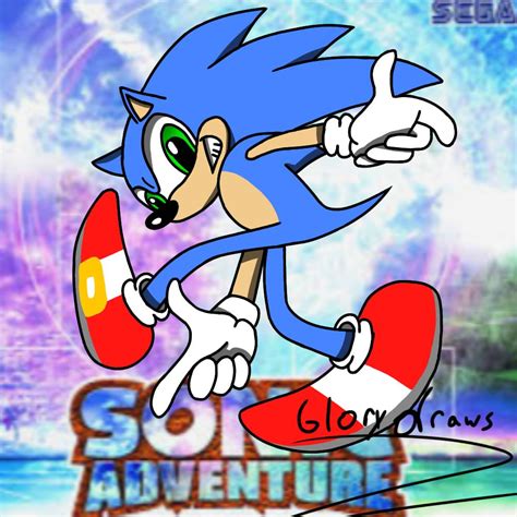 Sonic Adventure Drawing By Glorythewingedwolf On Deviantart