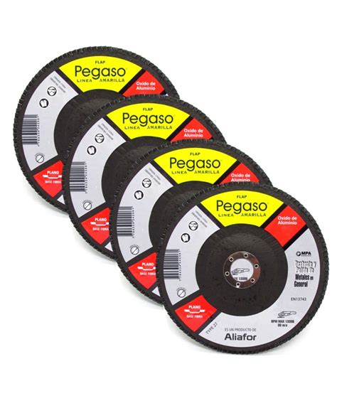 Disco Flap Óxido de Aluminio 115mm Pegaso Herramientas Pergamino