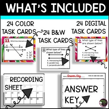 Types Of Lines Task Cards Digital And Printable TpT
