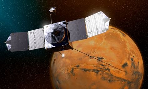 Artists Concept Of Nasas Maven Spacecraft Orbiting Mars Nasa Science
