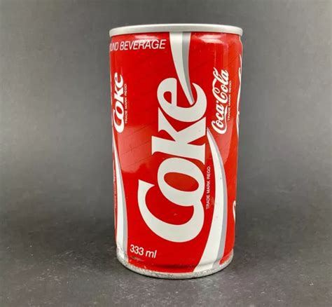 VINTAGE S COCA COLA COKE New Zealand Steel Can With Ring Pull Tab Ml