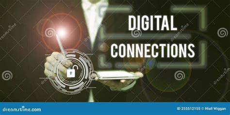 Conceptual Display Digital Connections Internet Concept Powerful Ways