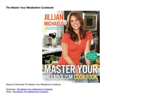 Pdf The Master Your Metabolism Cookbook The Master Your Metabolism