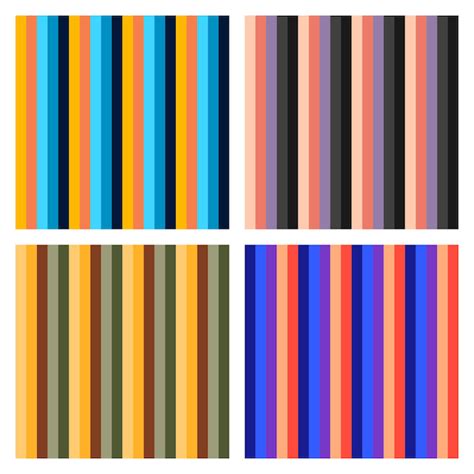 Premium Vector Stripe Colorful Geometric Seamless Pattern