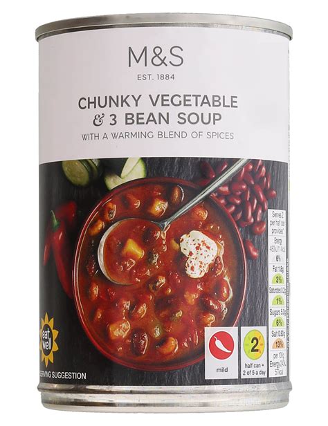 Chunky Vegetable Bean Soup Marks Spencer Cyprus
