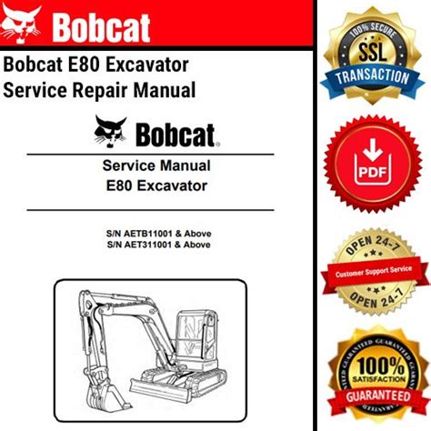 Bobcat Service Manual Download Bobcat E80 Excavator Service Repair Manual