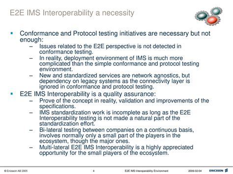 e2e ims interoperability test environment ppt download