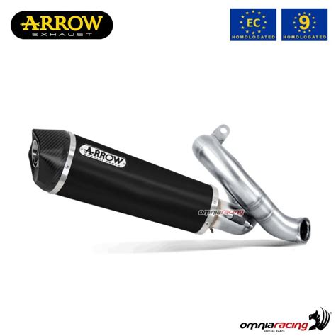 Terminale Di Scarico Arrow Indy Race Omologato In Alluminio Dark