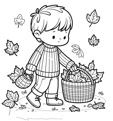 30 نمونه نقاشی برگ پاییزی کودکانه ساده، فانتزی و زیبا