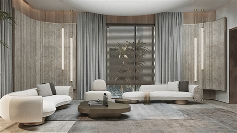 Living Room Interior In A Villa In Dubai Uae Behance
