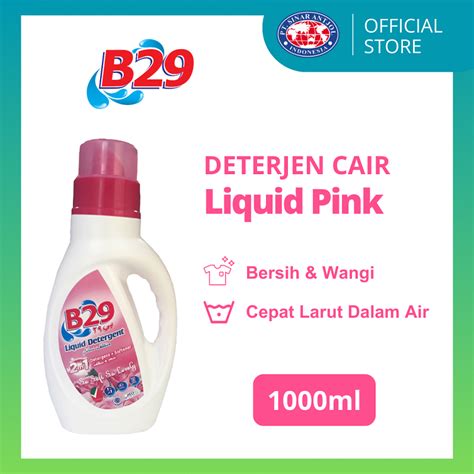 Jual B29 LIQUID DETERJEN PLUS SOFTENER PINK 1000ML BOTOL SABUN CUCI