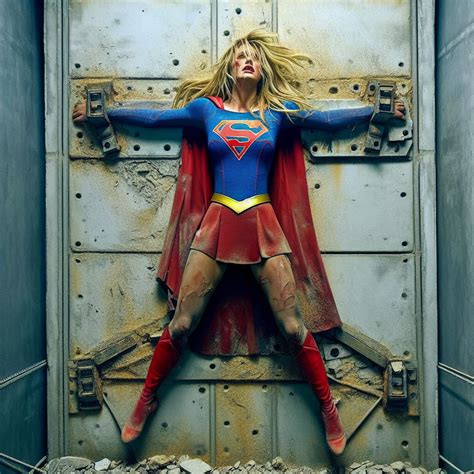 Supergirl Restrained Against The Wall By Necromancer Rev On Deviantart