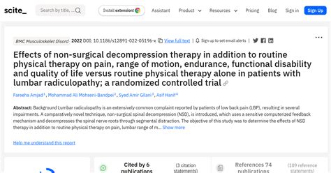 Effects Of Non Surgical Decompression Therapy In Addition To Routine