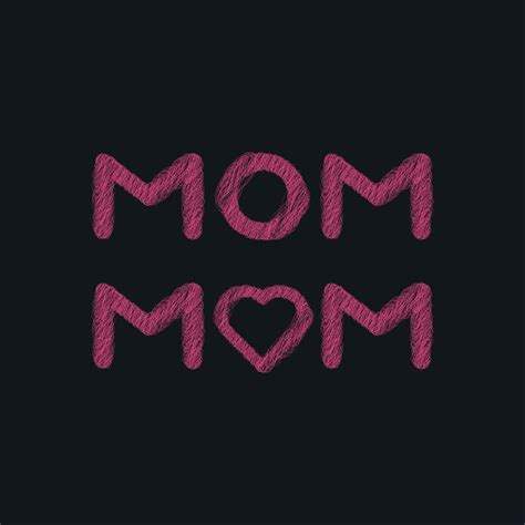 Mom Text Vector 26687006 Vector Art At Vecteezy