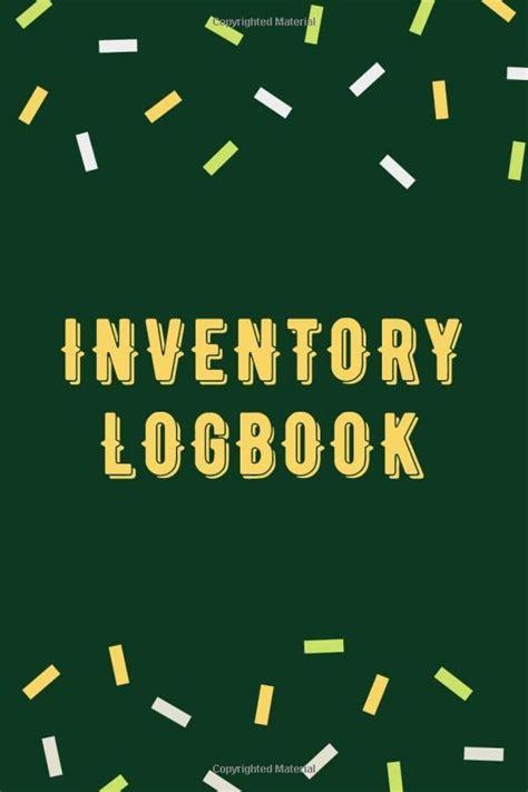 Inventory Logbook Simple Inventory Log Book For Small Business Or