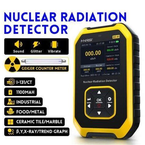 Lcd Geiger Counter Radiation Detector With Rechargeable Metre