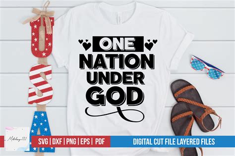 One Nation Under God Svg Design Graphic By Svgstudiodesignfiles Creative Fabrica